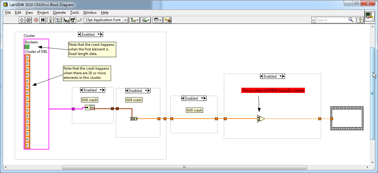 Labview 2010 In Placeness Crash Bug Labview Bugs Lava